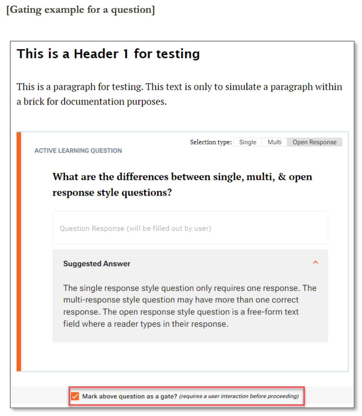 Gating in Bricks Create – USMLE-Rx
