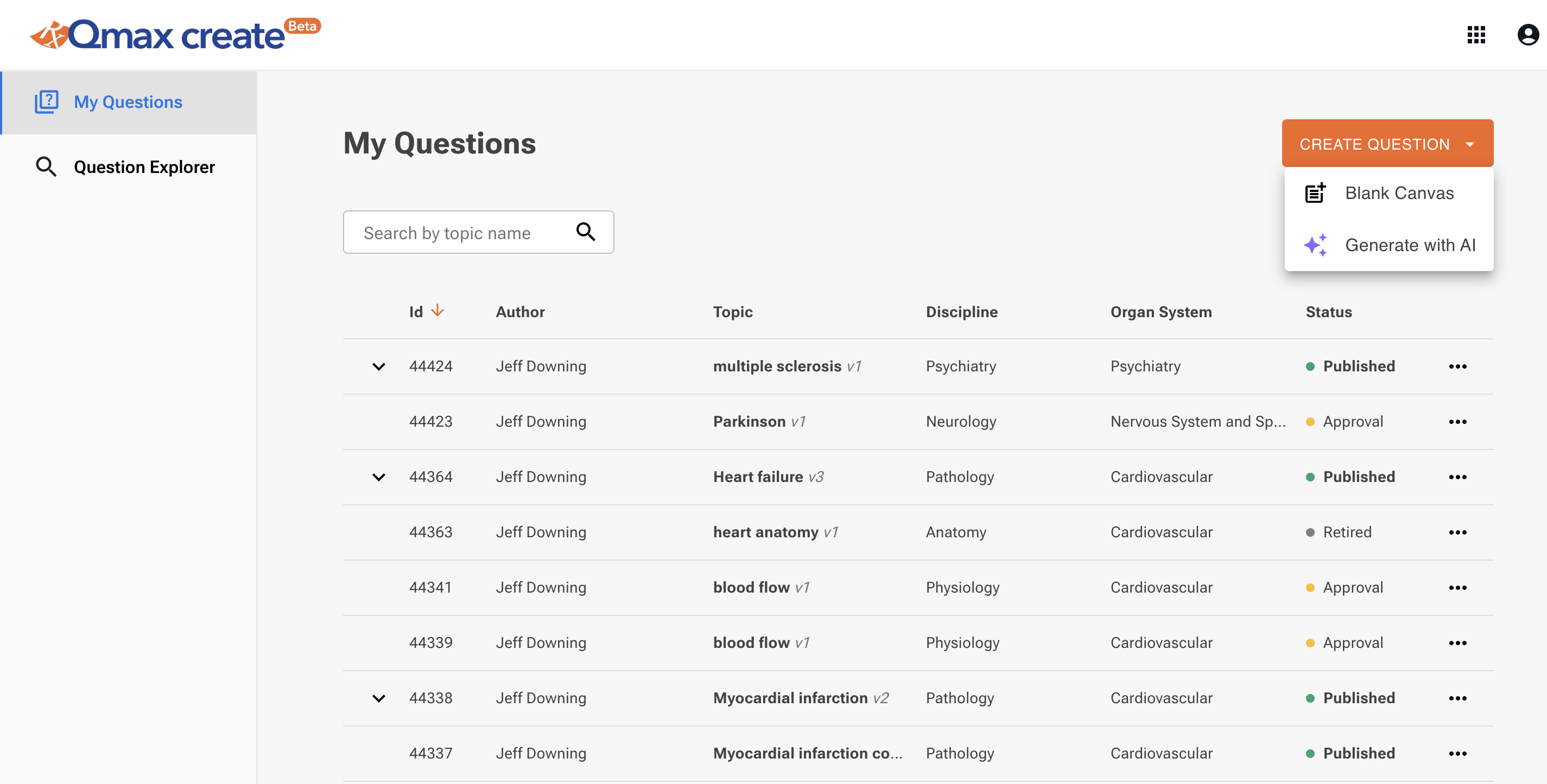 Understanding the Qmax Create Interface – USMLE-Rx
