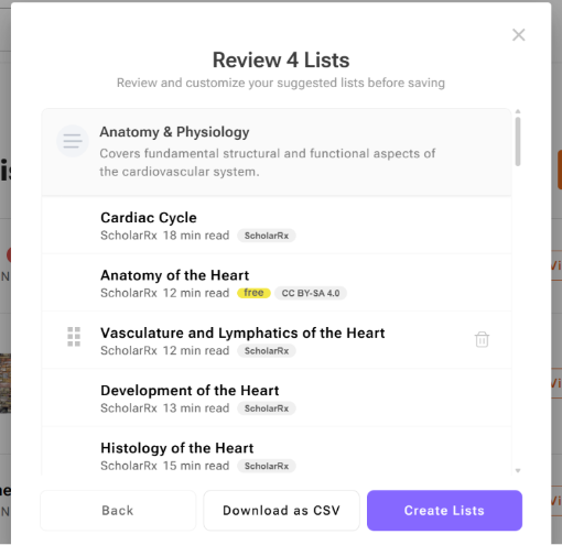 How Do I Create Lists of ScholarRx Bricks with TAI? – USMLE-Rx