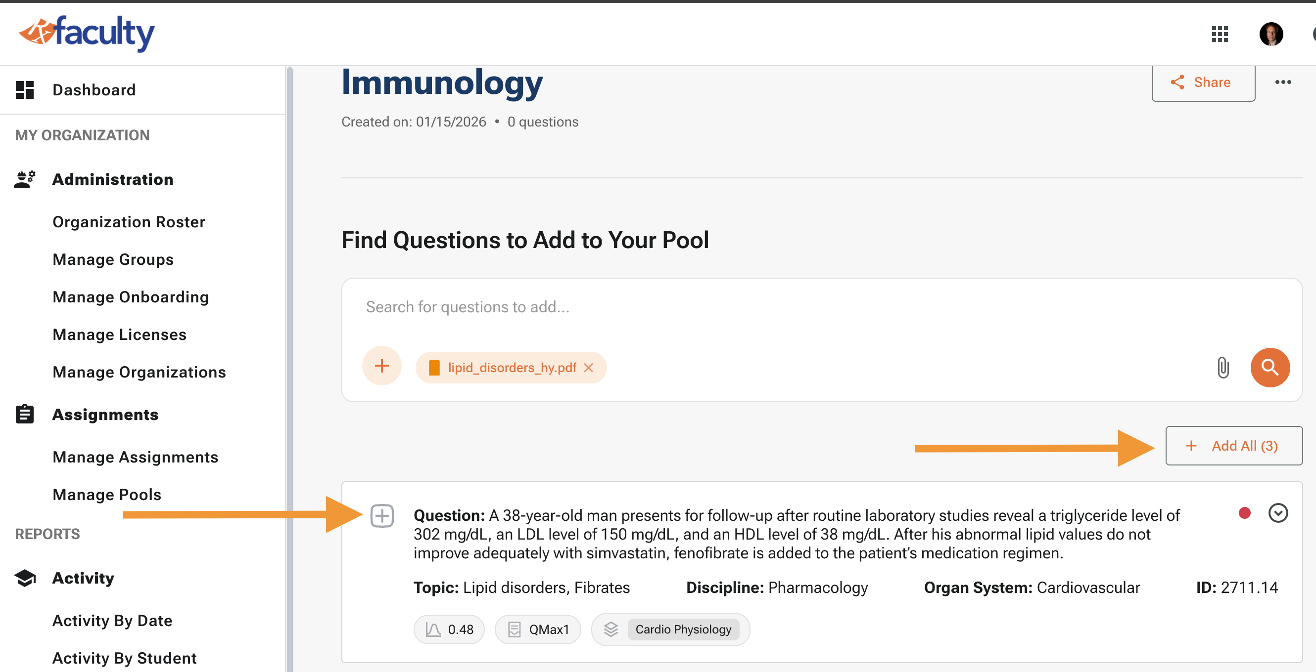 How to Add and Remove Questions from a Pool? – USMLE-Rx